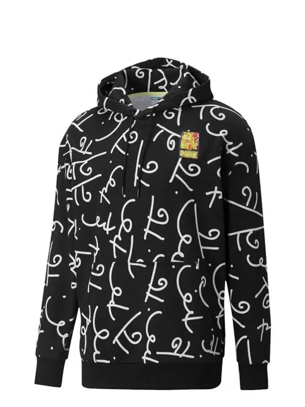 PUMA X Britto Graphic Print Hoodie - Black/white