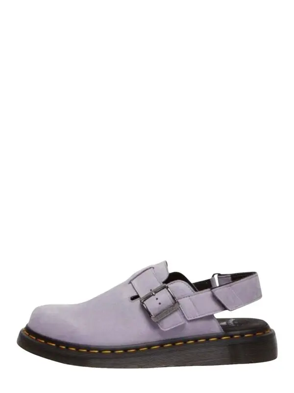 Dr. Martens Jorge Ii Suede Mules With Buckle Detailing - Purple