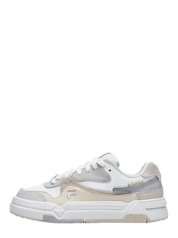 FILA FUSION Bank Skate Sneakers - White/beige/grey
