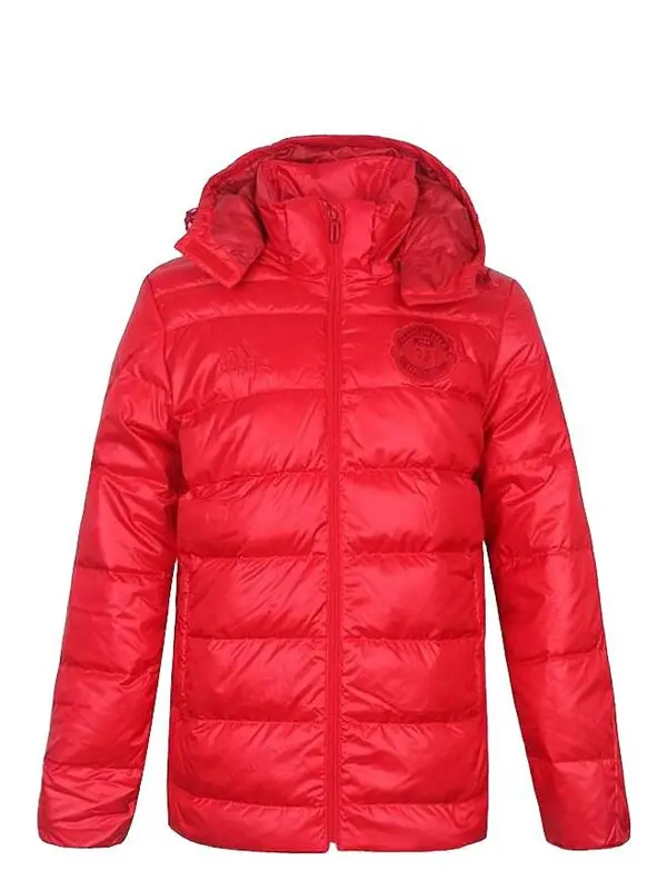Adidas Manchester United Down Puffer Jacket - Red