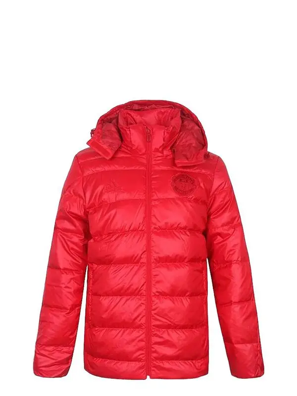Adidas Manchester United Down Puffer Jacket - Red