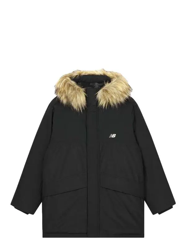NEW BALANCE Long Parka Jacket - Black