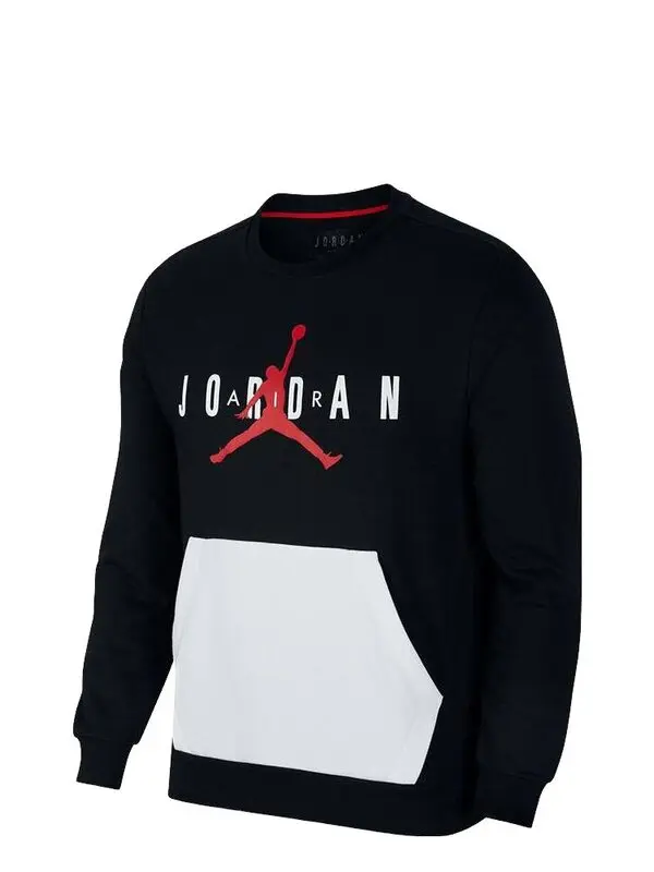 JORDAN Large Logo Pullover - Black