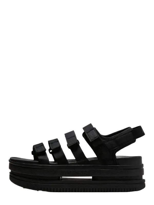 Nike Icon Classic Platform Sandals - Black/black/black