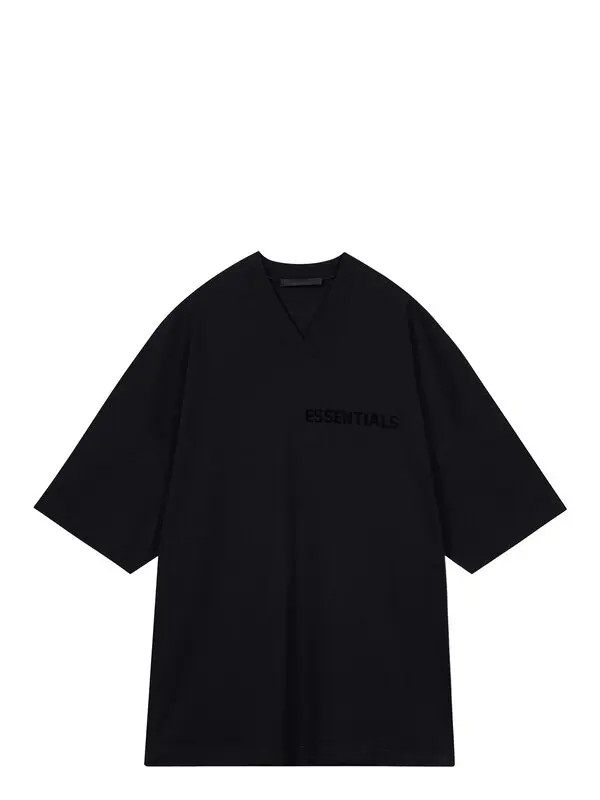 Fear Of God Ss23 V-neck Tee 'jet - Black