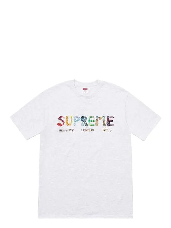Supreme Alphabet Logo Short Sleeve Tee - Grey