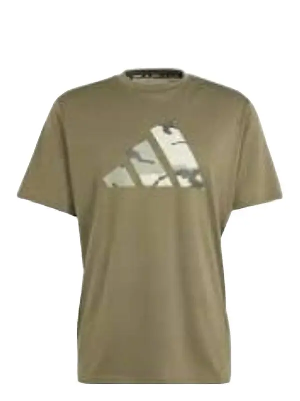 Adidas Train Essentials Seasonal Brand Love Camo T-shirt Asia Sizing - Green