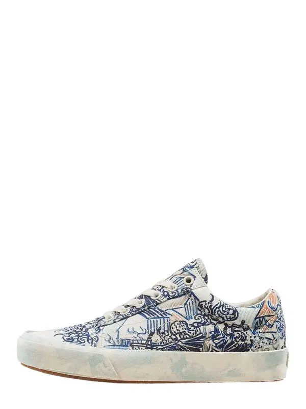 VANS Old Skool "old Vineyard" Canvas Sneakers - Blue/white