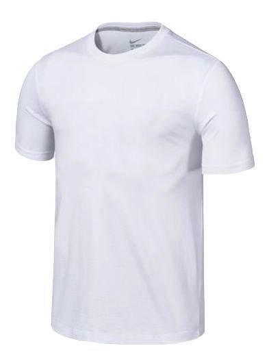 Nike Solid Color Round Neck Pullover Sports Short Sleeve T-shirt - White