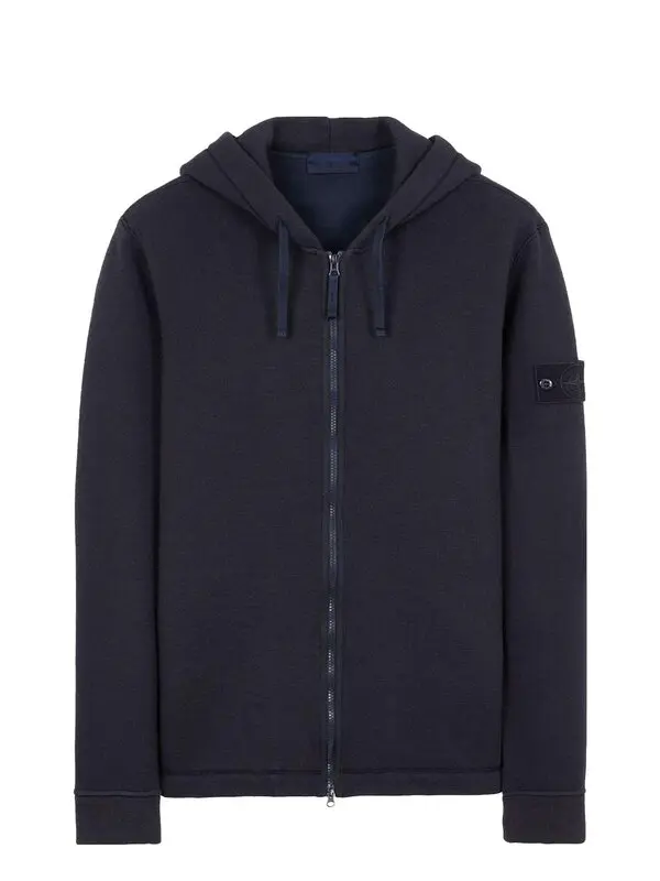 Stone Island Ghost Piece Hooded Full-zip Jacket - Black