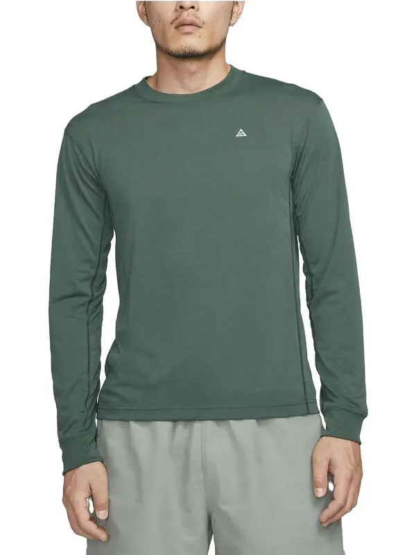 Nike Dri-fit Goat Rocks Long-sleeve Top - Faded Spruce/black/summit White