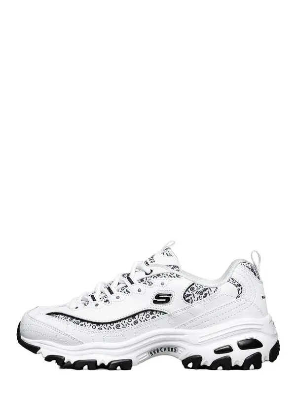Sketchers D'lites 1.0 Low Top Sneakers - White/black
