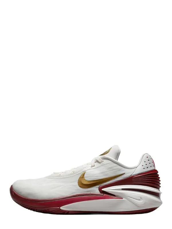 Nike Zoom Gt Cut 2 "just Do It" Basketball Sneakers - Summit White And Metallic Gold