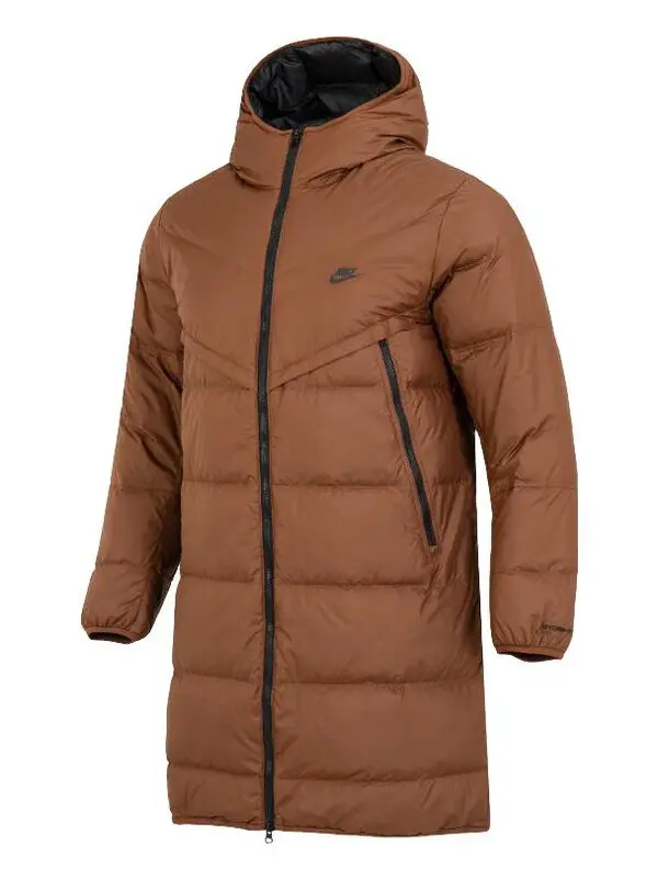 Nike Hooded Puffer Long Coat - Default Colorway