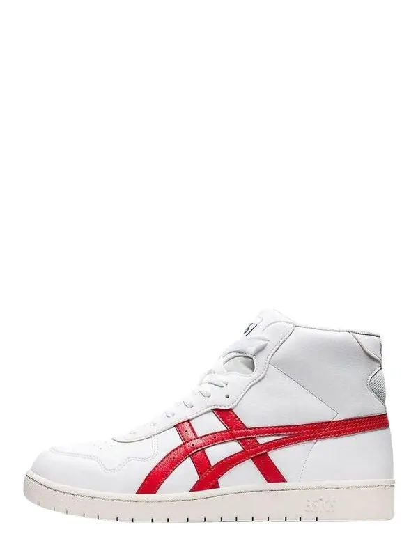 Asics Japan L Mid High Top Sneakers - White/red