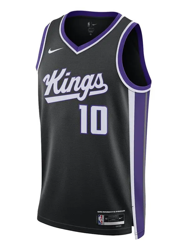 Nike Sacramento Kings Domantas Sabonis Dri-fit Nba Swingman Jersey 2023/24 Icon Edition - Black