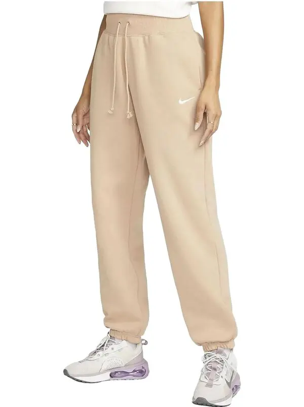 Nike Phoenix Fleece High-waisted Oversized Tracksuit Bottoms - Hemp