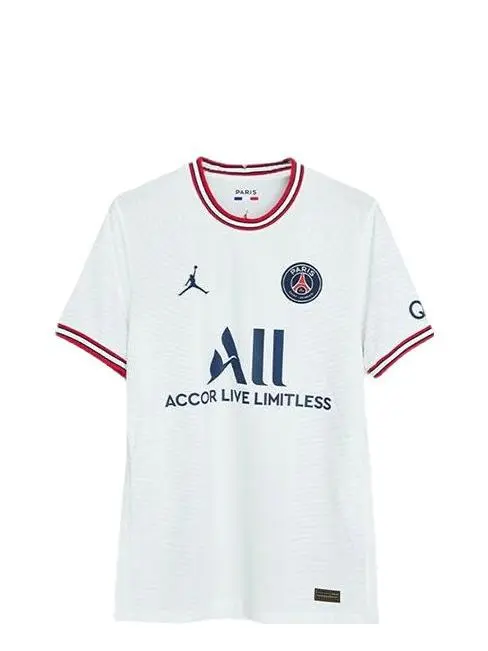 JORDAN Air Paris Saint-germain 21/22 Player Edition Away Jersey - White/red