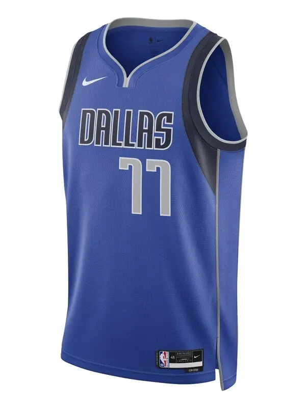 Nike Nba Dallas Mavericks Luka Dončić 2022/23 Icon Edition Swingman Jersey - Blue/navy/white