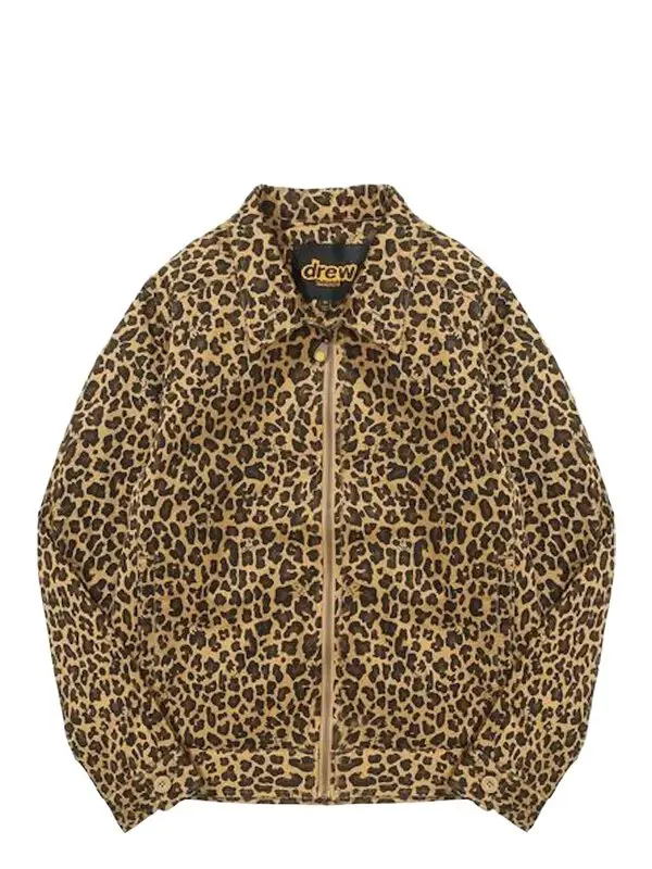 Drew House Cotton Twill Gas Jacket Animal Print - Cheetah