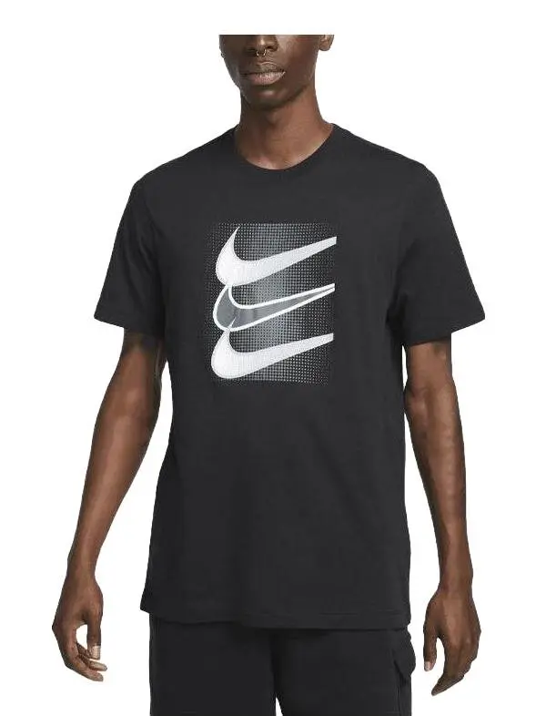 Nike Short Sleeve T-shirt 'black - Black/multi-color
