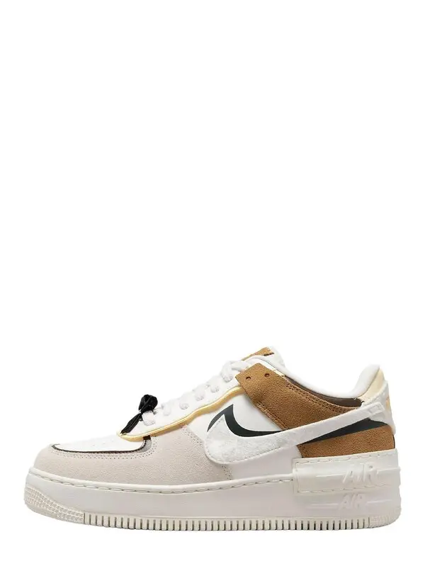Nike Force 1 Shadow 'bling' Sneakers - White/gray/brown