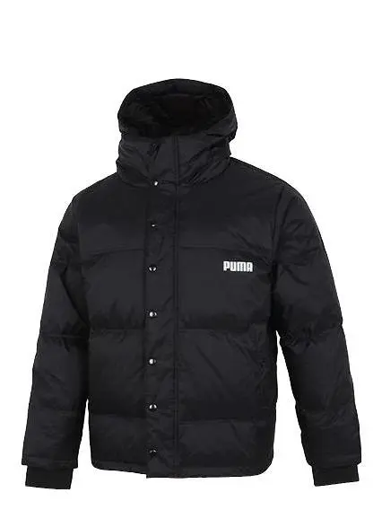 PUMA Logo Puffer Jacket - Black
