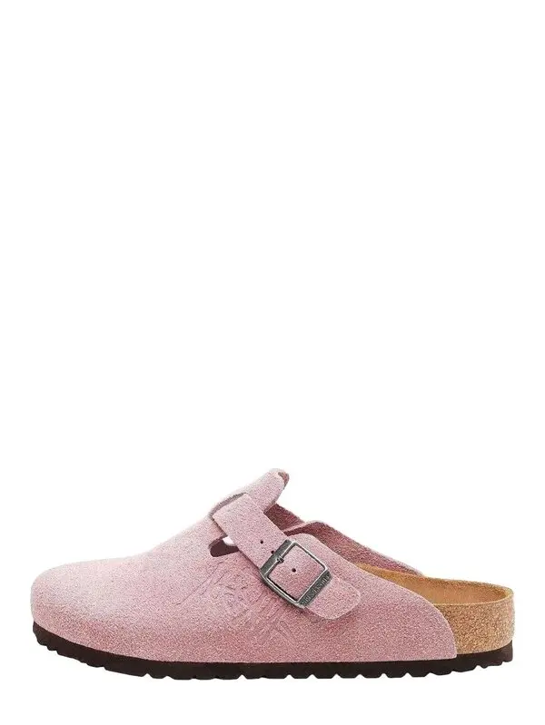BIRKENSTOCK X Stussy Boston Suede Leather Clogs - Pink