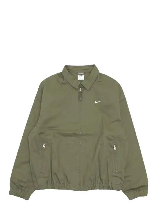 Nike Solid Color Logo Casual Lapel Jacket - Default Color