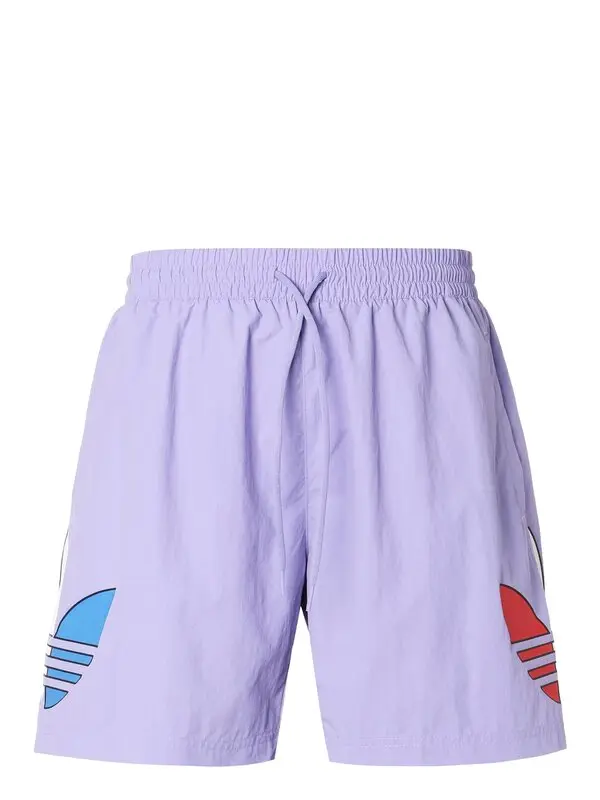 Adidas Originals Tricol Logo Sports Swim Shorts - Lavender