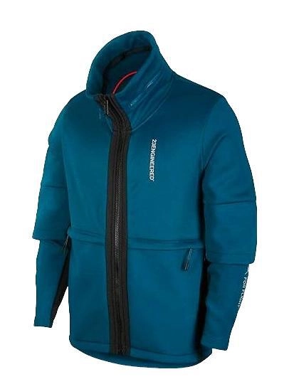 JORDAN Air 23 Engineered Fleeced Stand Collar Sports Jacket - Blue