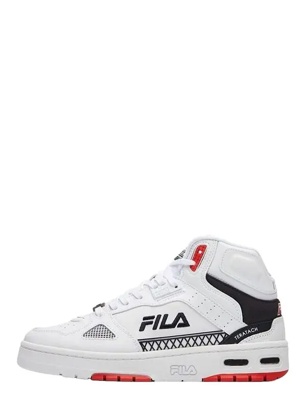 FILA Teratach High-top Sneakers - White/red/black
