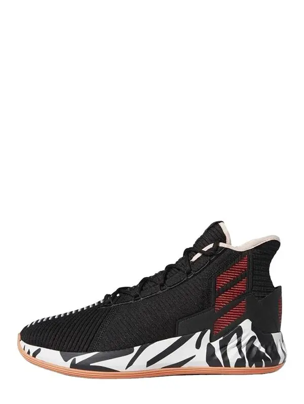 Adidas D Rose 'zebra' High Top Sneakers - Core Black
