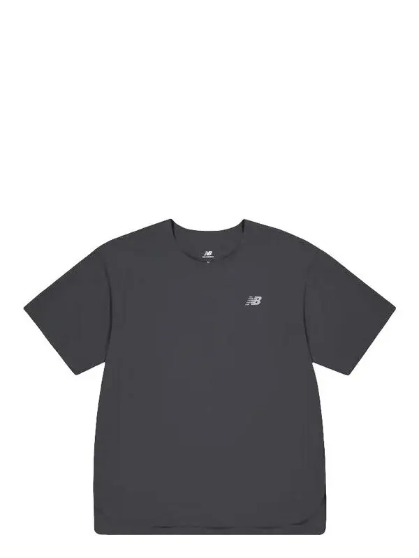 NEW BALANCE Nb Logo Cotton T-shirt Asia Sizing - Grey