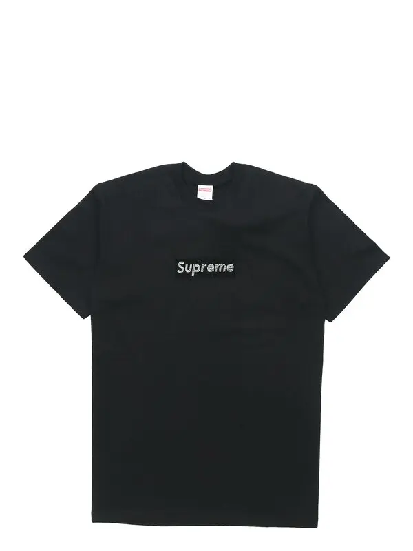 Supreme Ss19 Swarovski Box Logo Tee - Black