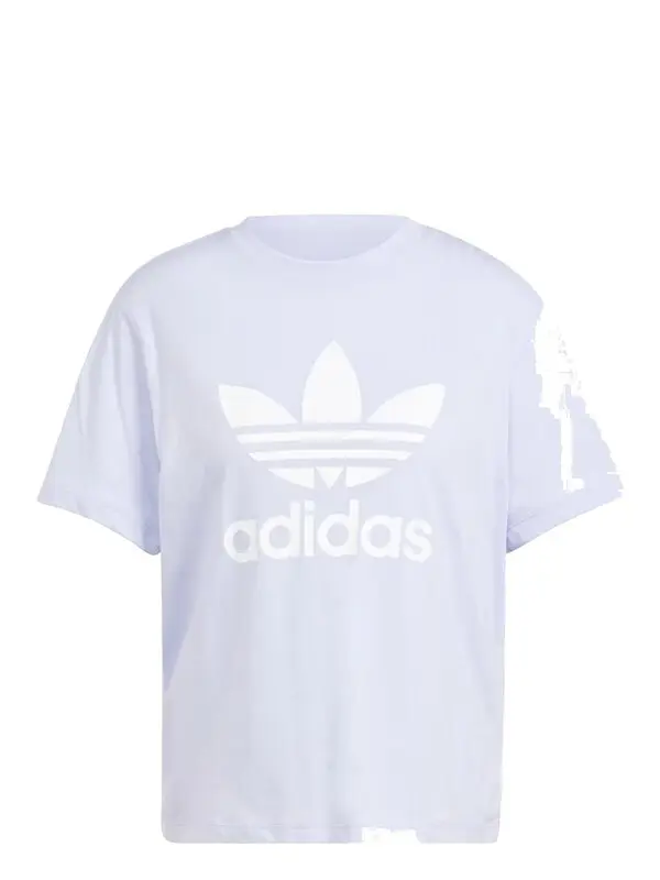 Adidas Adicolor Trefoil Boxy T-shirt - Purple
