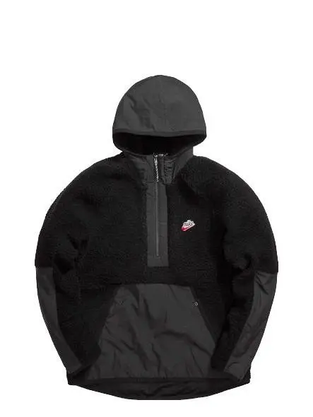 Nike Fleece Zip Up Hoodie - Black