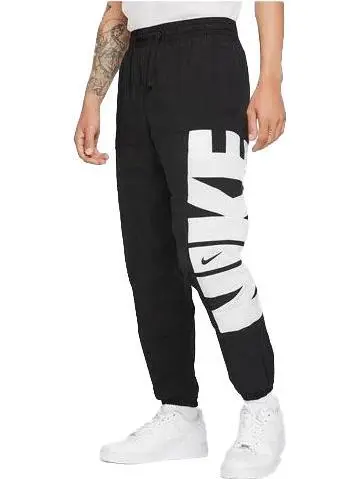 Nike Logo Printing Training Woven Breathable Bundle Feet Sports Pants/trousers/joggers Black - Default Color