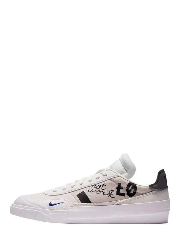 Nike Drop Type Qs "scribbles" Low Top Sneakers - White/black