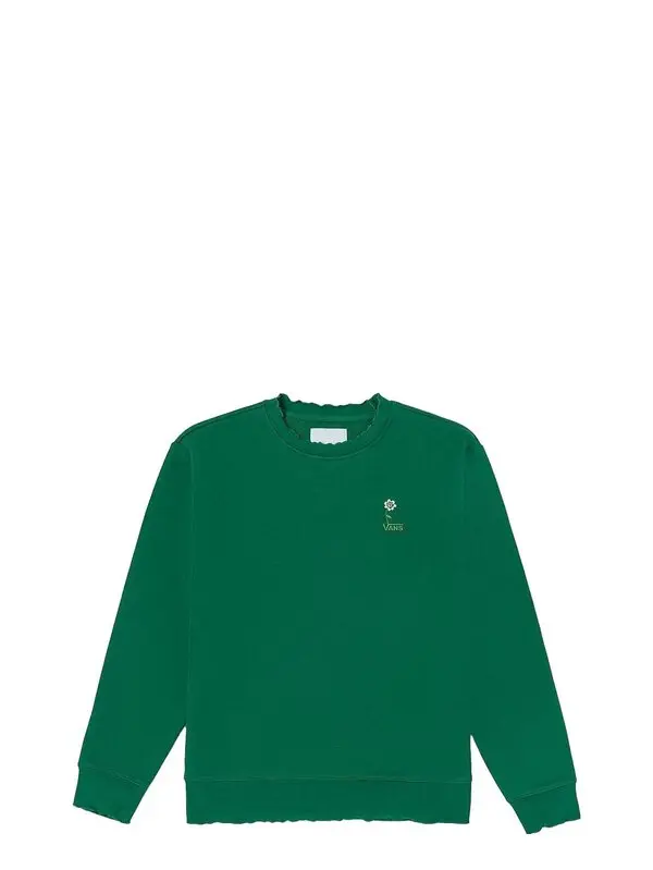 VANS Floral Crew Sweatshirt - Green
