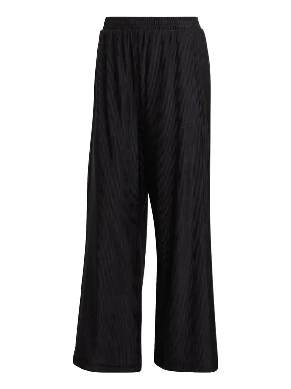 Adidas Aeroready Studio Wide Leg 7/8 Joggers - Black