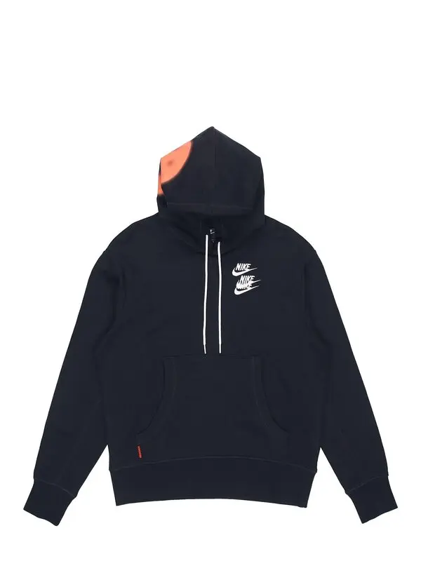Nike World Tour Graffiti Print Hoodie - Black