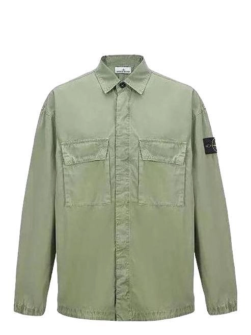 Stone Island Old Treatment Shirt - Green