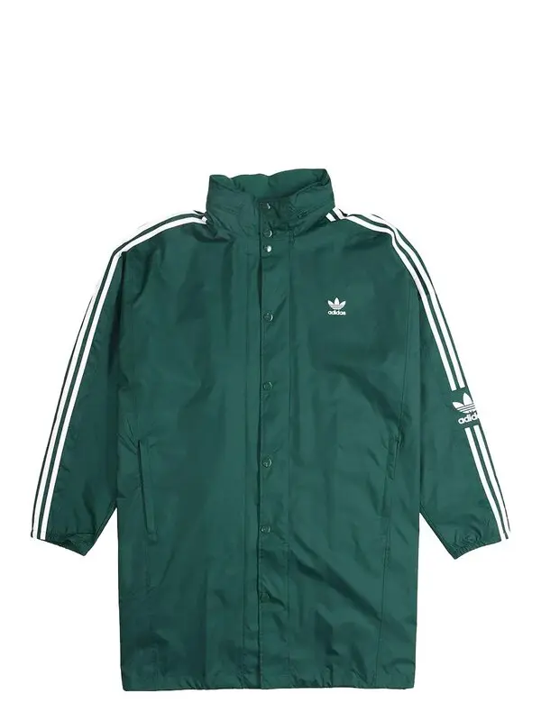 Adidas Originals Long Windbreaker Coat - Green