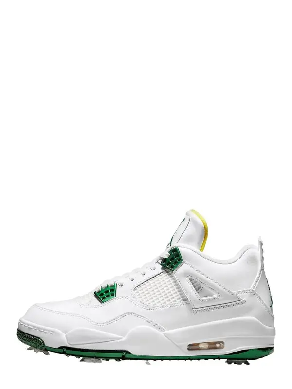 JORDAN Air 4 Golf "masters Tournament" Sneakers - White/green/yellow