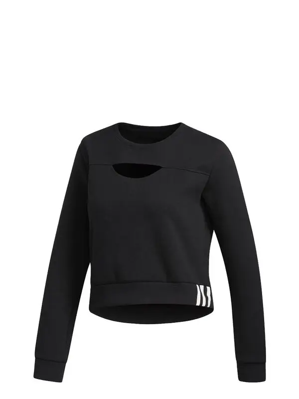 Adidas Training Sport Round Collar Leisure Short Jacket - Black