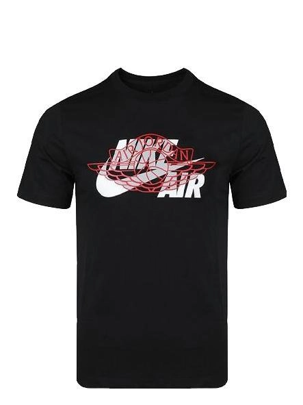 JORDAN Air Wings Round-neck Short-sleeve Tee - Black