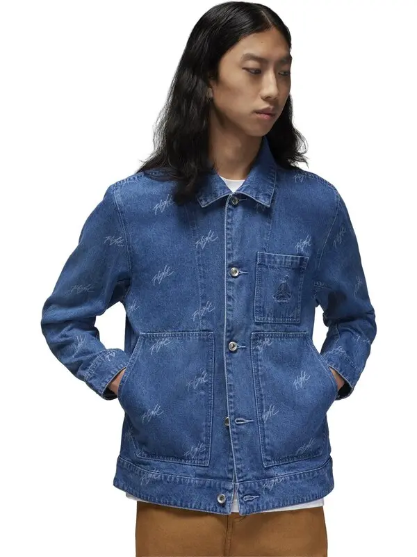 JORDAN Air Flight Heritage Denim Jacket - Stone Blue