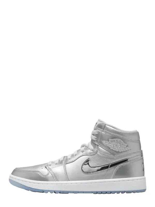 JORDAN 1 High Golf Sneakers - Silver