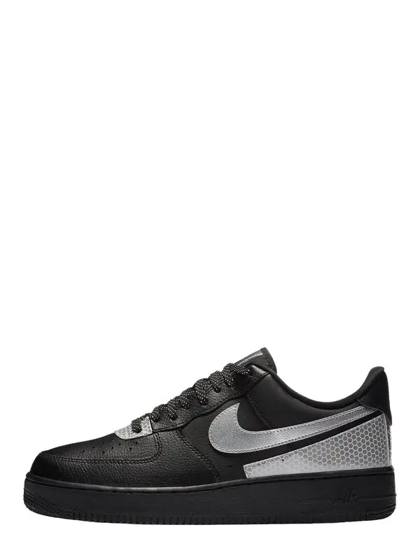 Nike 3m X Air Force 1 '07 Lv8 Sneakers - Black/mtlc Silver